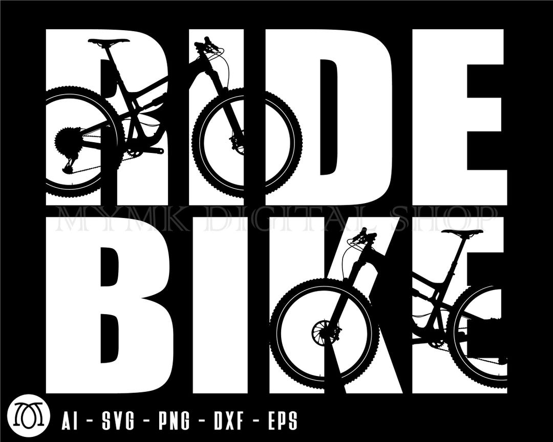 MTB SVG, RIDE Bike, Bike Svg, Clipart, Png, Svg, Bmx Clipart, Cricut ...
