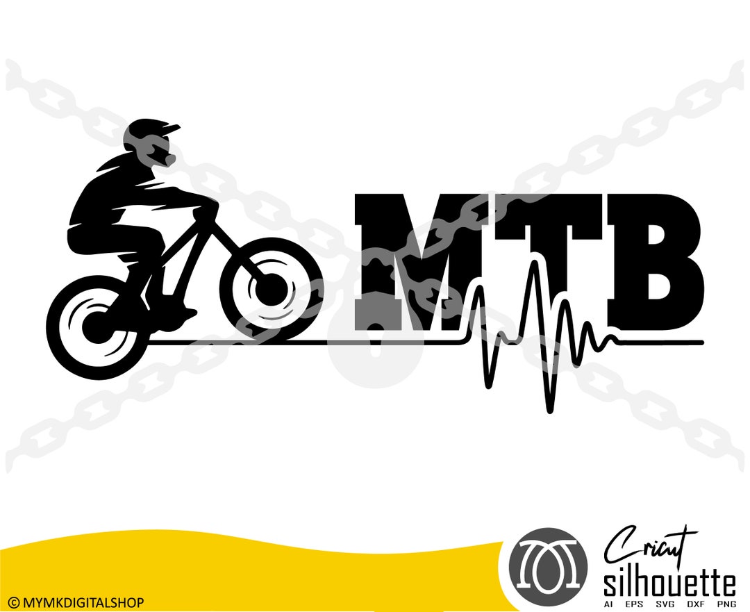 MTB Biker Pulse Mtb svg, Biker svg, Mountainbike svg, bike svg, svg ...
