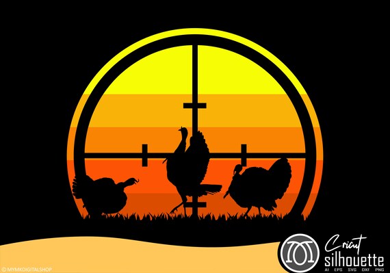 Turkey Hunting Svg Silhouette Hunt Turkey Svg Hunting Svg | Etsy