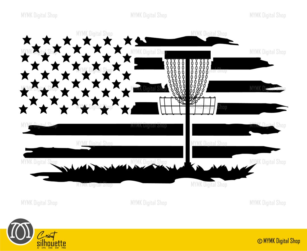 Disc Golf Svg, American Flag, Frisbee Golf, Disc, Frolf, Golf, Svg, Png ...