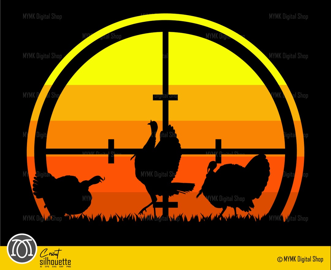 Turkey Hunting Svg, Silhouette, Hunt, Turkey Svg, Hunting Svg, Cut File ...