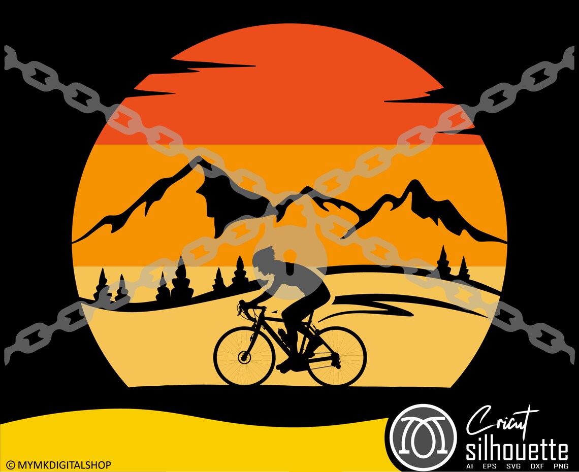 VTT svg VTT VTT svg SILHOUETTE 2 cyclisme svg vélo svg - Etsy France