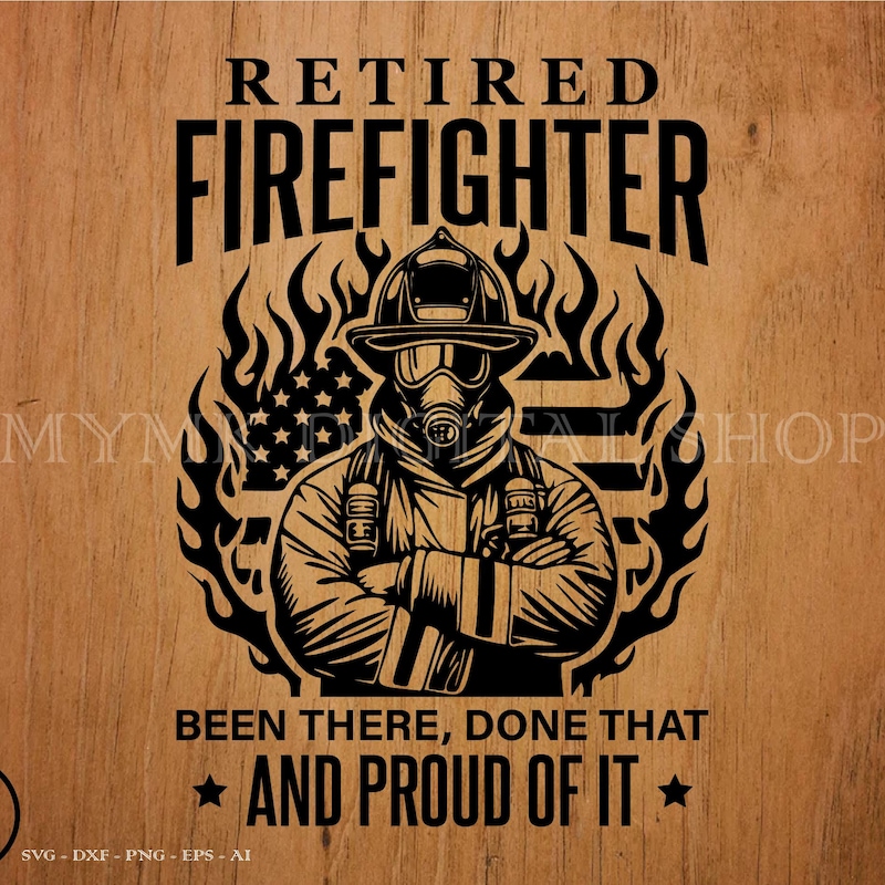Retired Firefighter - Etsy