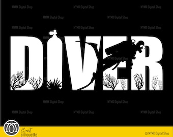 Scuba Diving Svg Dive Svg Svg Png Cricut Dxf Clipart - Etsy