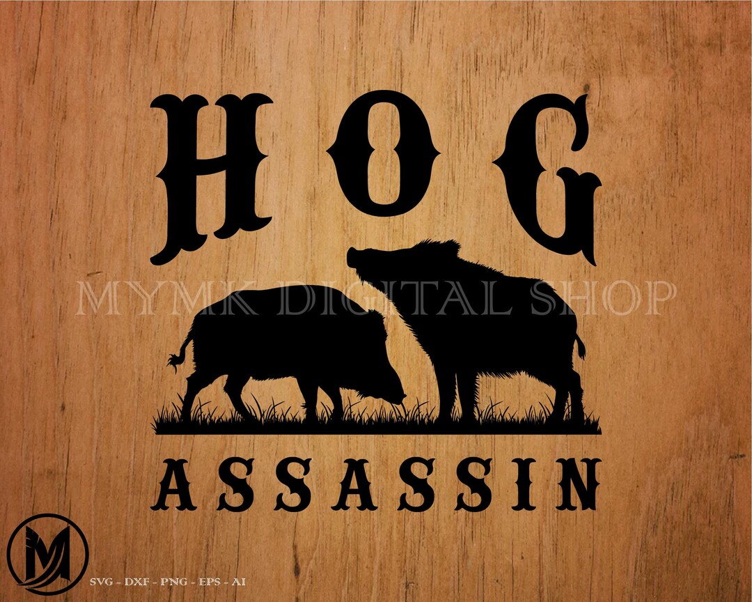 Hog Hunting Svg, Hog Assassin, Svg, Png, Dxf, Eps, Clipart, Cricut, for ...
