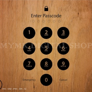 Phone Dial Svg, Phone Passcode, Svg, Png, Dxf, Cricut, for Personal and ...