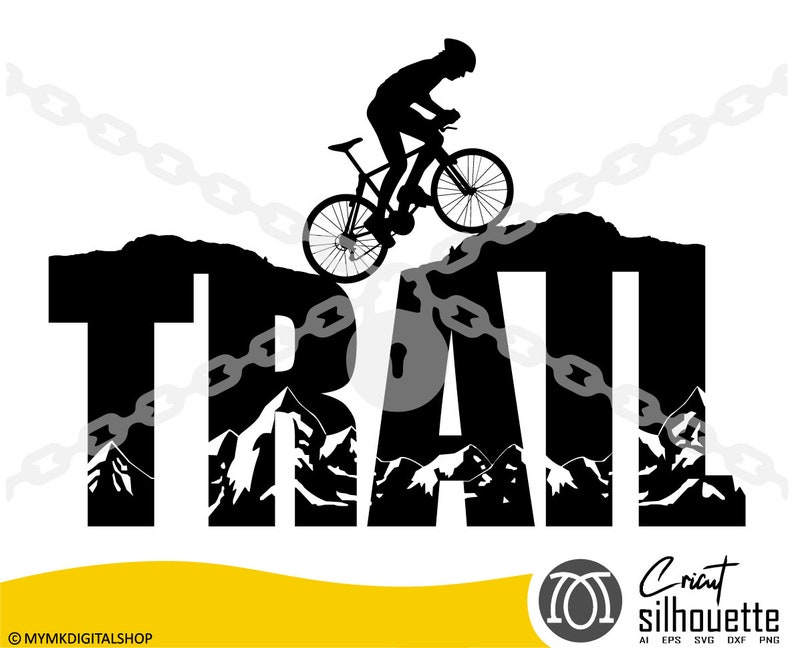 Mtb Svg MTB Mountain Bike Svg TRAIL 2 Cycling Svg Bicycle - Etsy