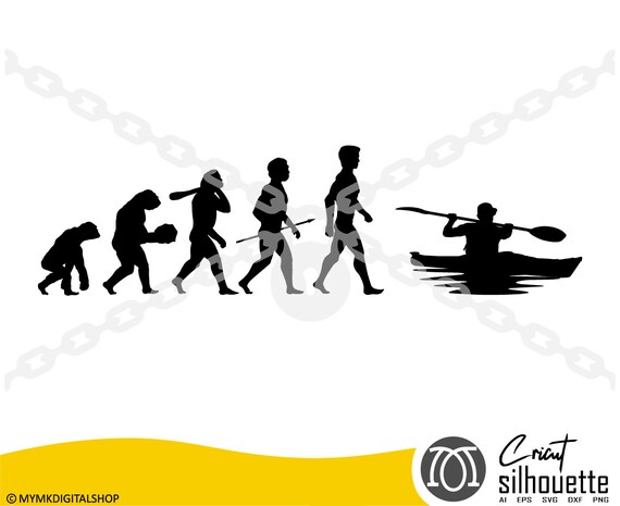 Kayak Svg Kayaking Svg Evolution Kayaker Svg Summer Svg - Etsy
