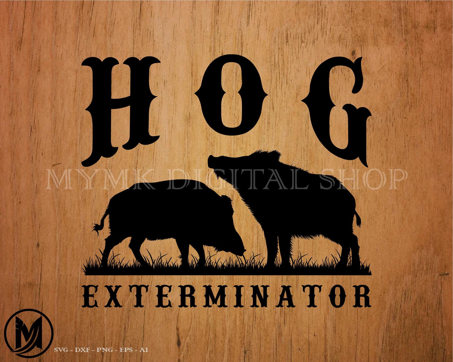 Hog Hunting Svg, Hog Exterminator, Svg, Png, Eps, Dxf, Clipart, Cricut ...