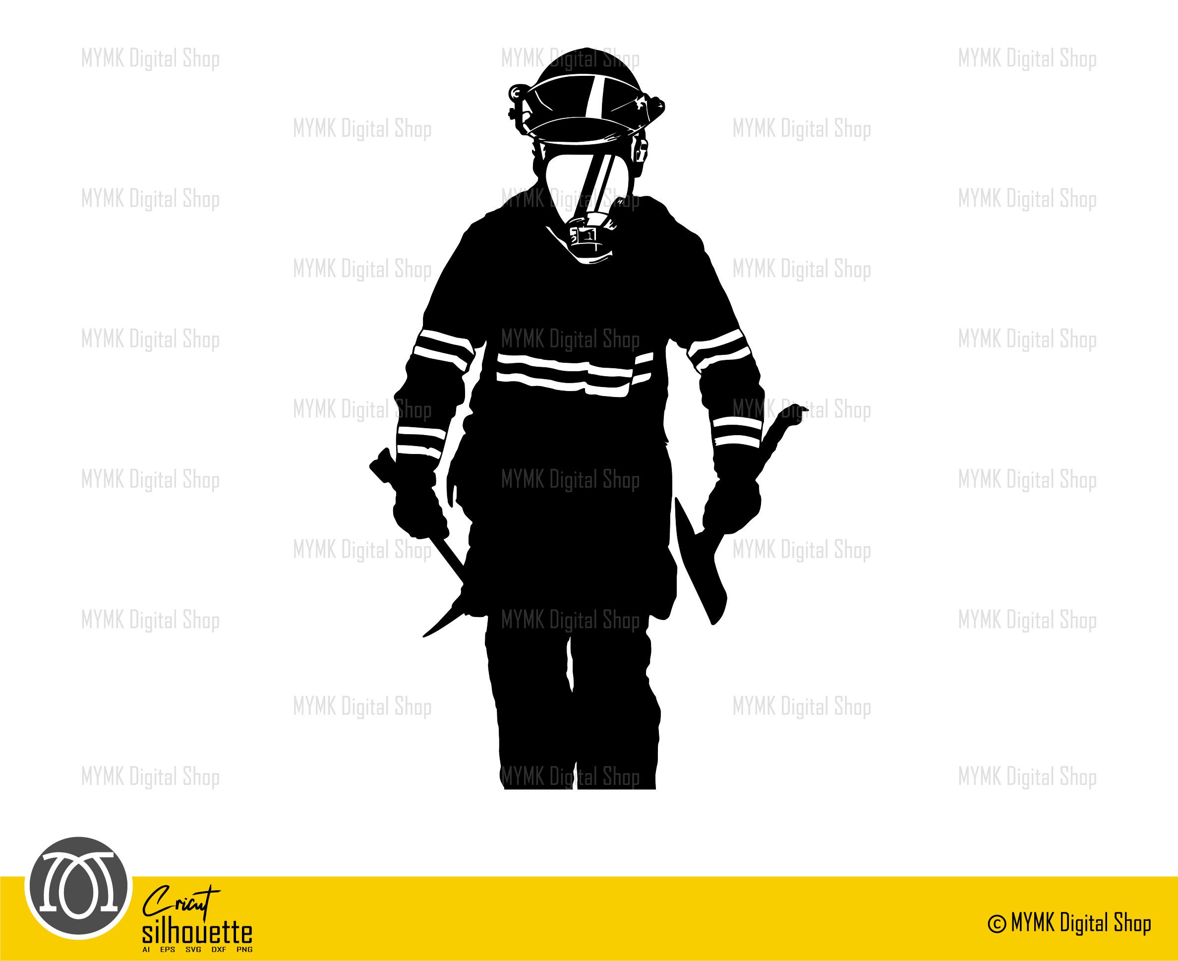 Firefighter Fireman Svg File Fireman Svg Firefighter Svg - Etsy Hong Kong