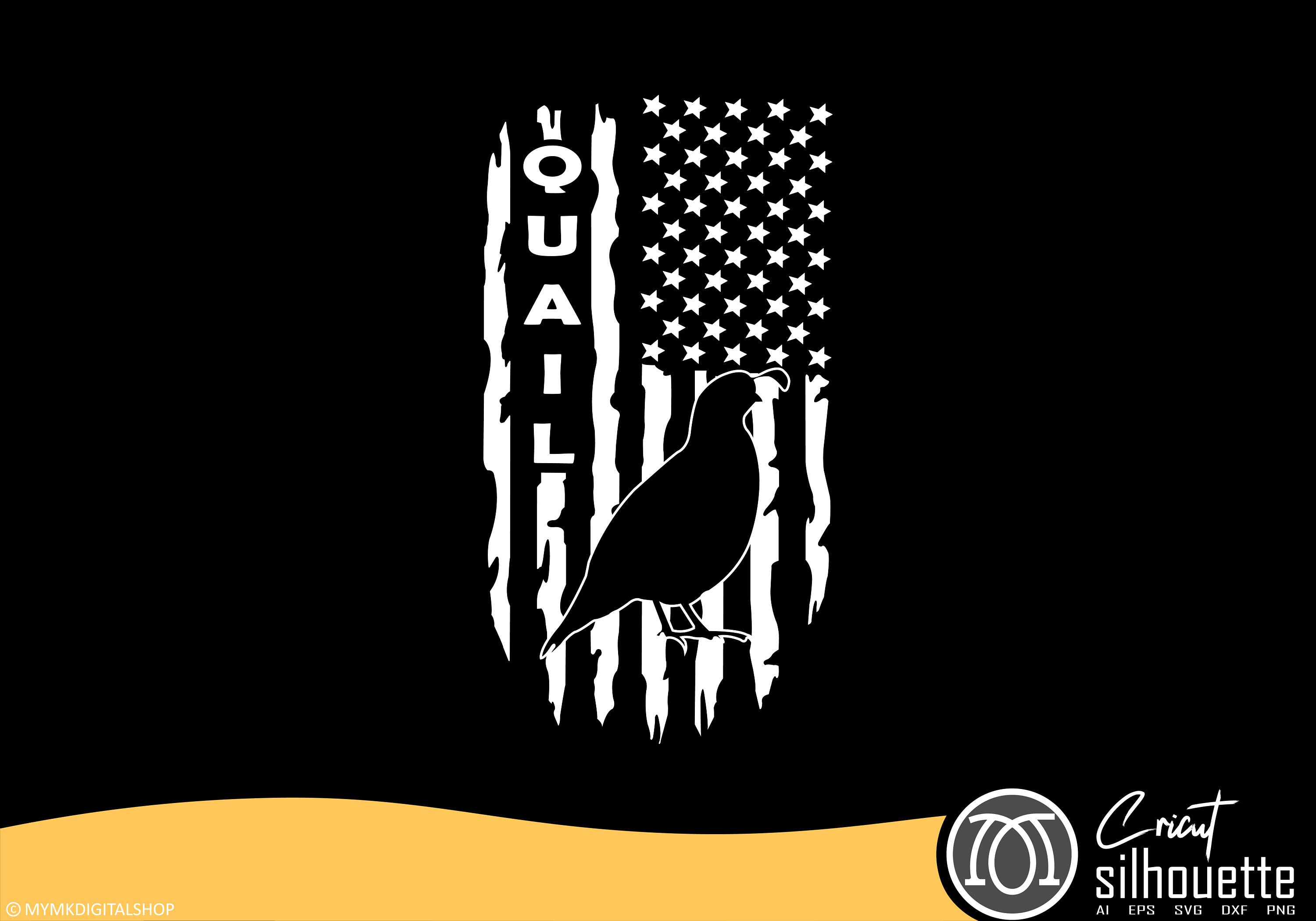 Cool American Flag and Quail SVG Png Quail Svg Quail Png | Etsy