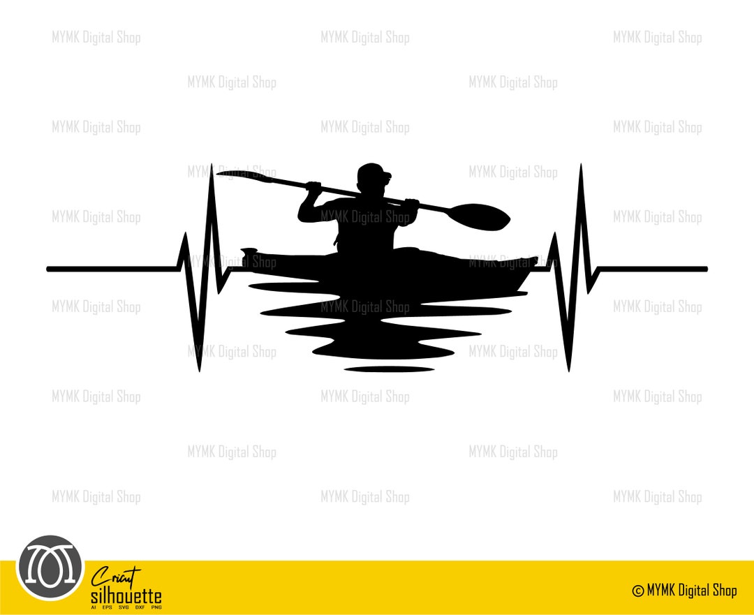 Kayak svg, kayak svg, pulso 3, kayaker svg, verano svg, lago svg, barco ...