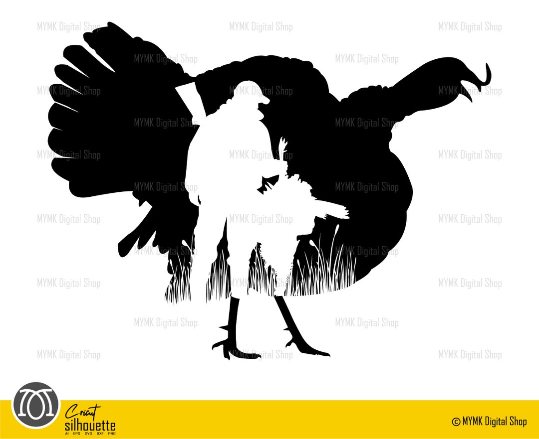 Turkey Hunting Svg, Turkey Hunter, Turkey Svg, Hunting Svg, Cut File ...