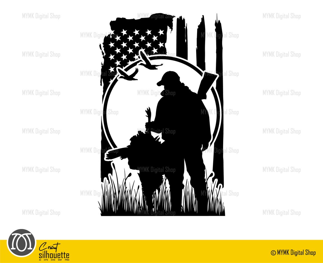 Turkey Hunting Svg, American Flag and Duck, Turkey Svg, Hunting Svg ...