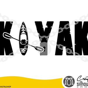Kayak Svg Kayaking Svg Kayak Kayaker Svg Summer Svg Lake - Etsy