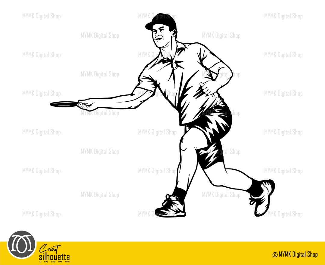 Disc Golf Svg, Player Throwing Svg, Svg, Png, Cricut, Dxf, Clipart, for ...