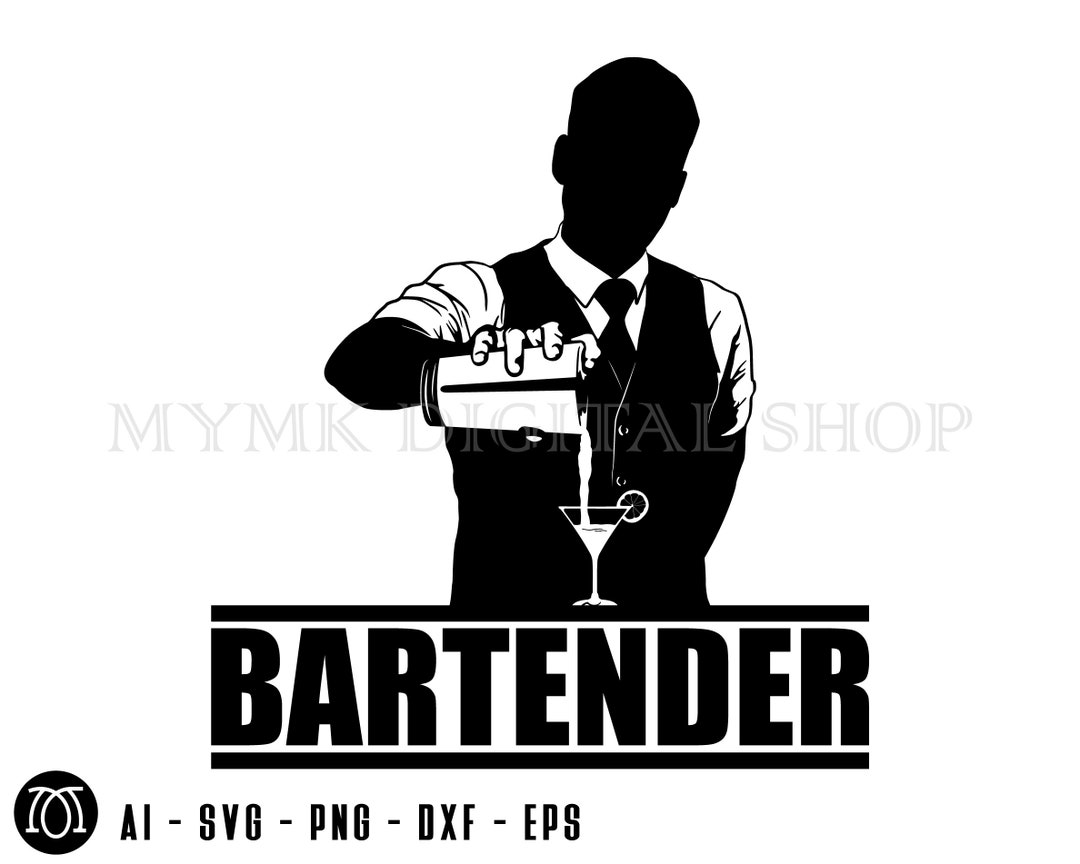 Bartender Svg, Bartender, Bar Svg, Svg, Png, Cricutm Dxf, Clipart, for ...