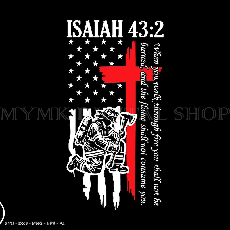God America Firefighter - Etsy