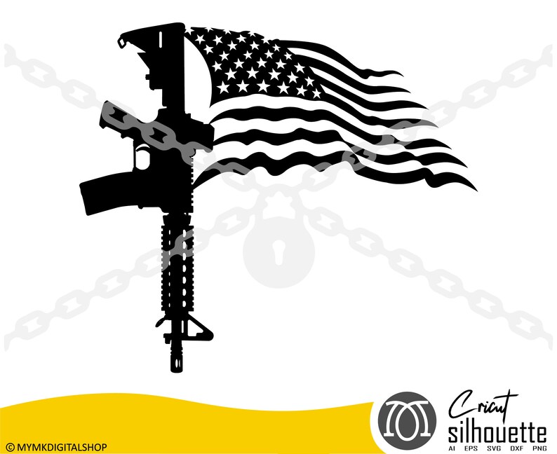Rifle US Flag Svg Airsoft Svg Rifle Svg Svg Png Cricut - Etsy