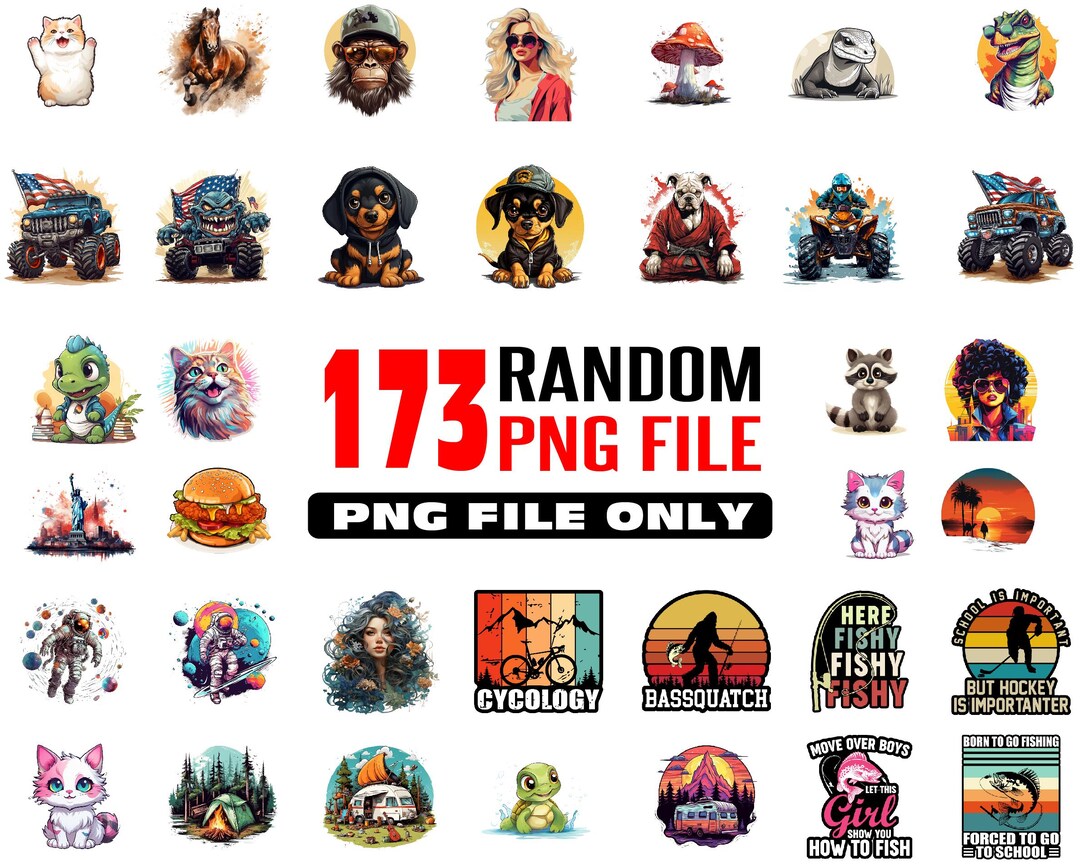 173 Random PNG File Images, Bundle Png, Png, for Commercial and ...
