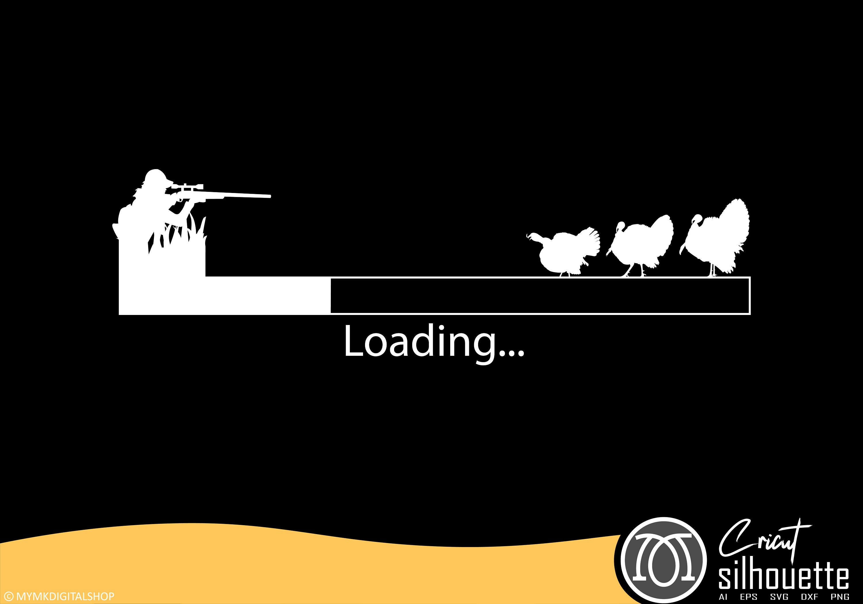 Turkey Hunting Svgloading Svg Turkey Svg Cut File Cricut | Etsy