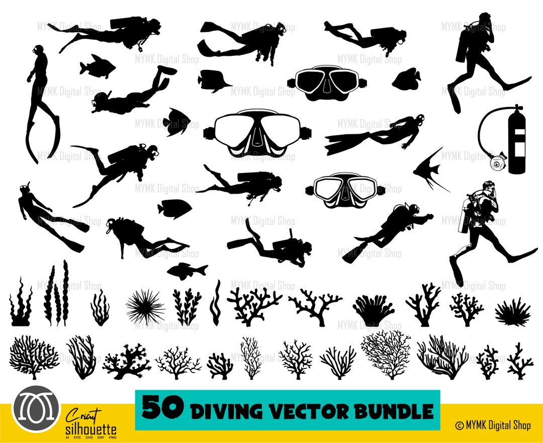 50 Diving Vector Bundles Svg, Diving Svg, Scuba Diving Svg, Svg, Png ...