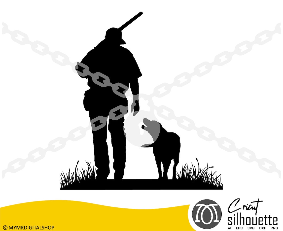 Man and Dog Hunter Svg File Hunting Svg Hunter Svg Svg - Etsy