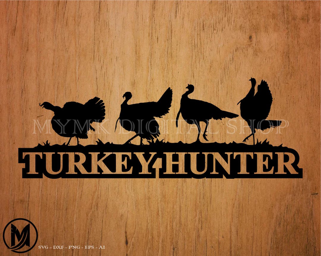 Turkey Hunting Svg, Turkey Hunter, Turkey Svg, Hunting Svg, Cut File ...