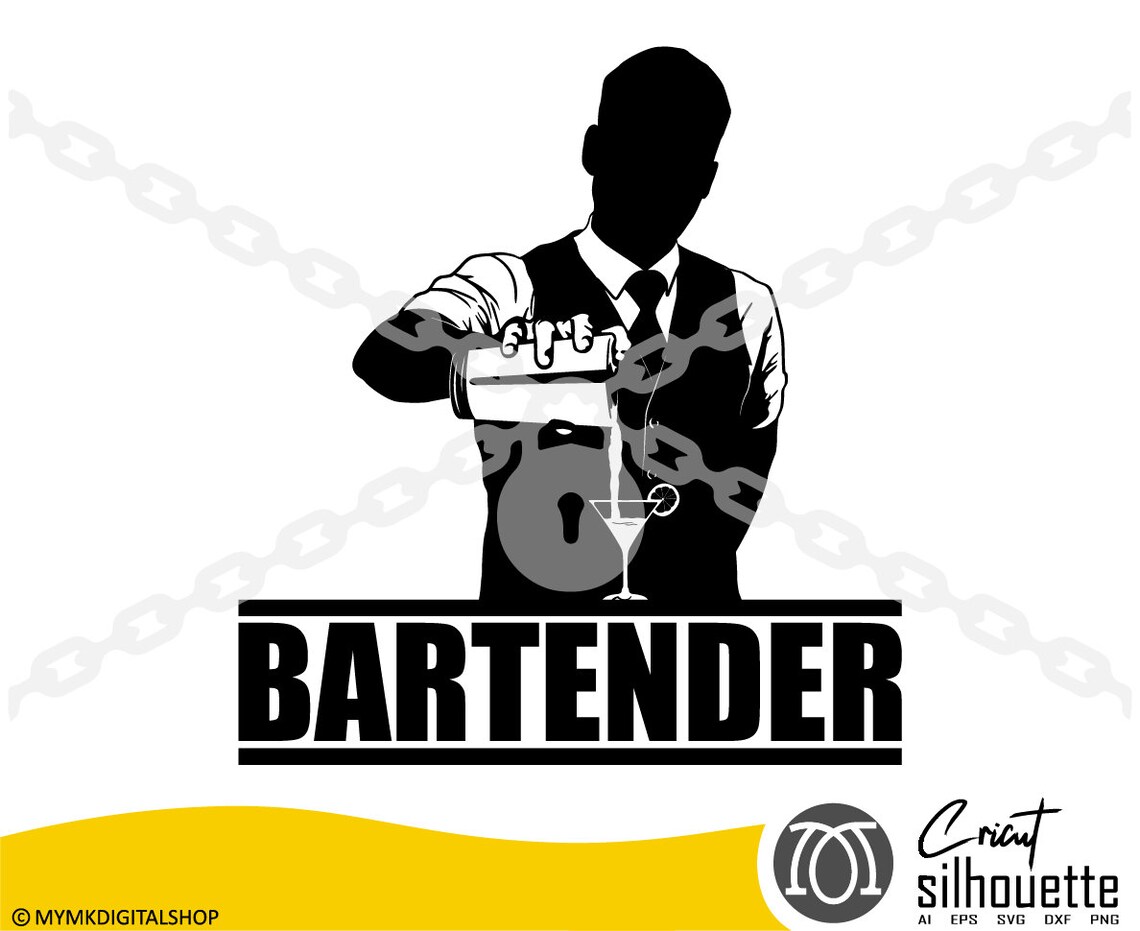 Bartender Svg Bartender Bar Svg Svg Png Cricutm Dxf - Etsy