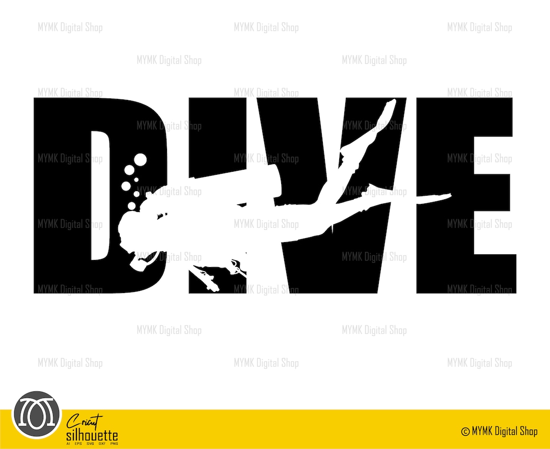 Scuba Diving Dive Svg File, Scuba Svg, Diver Svg, Svg, Png, Cricut, Dxf ...