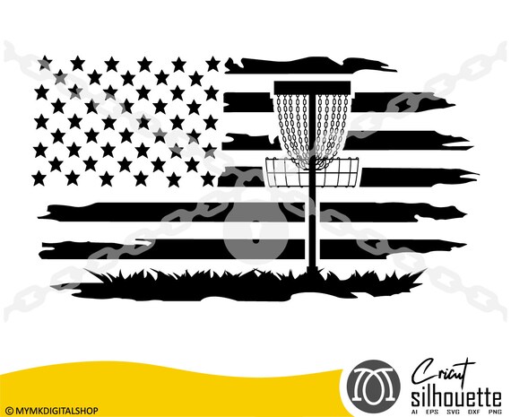 Disc Golf Svg American Flag Frisbee Golf Disc Frolf Golf | Etsy