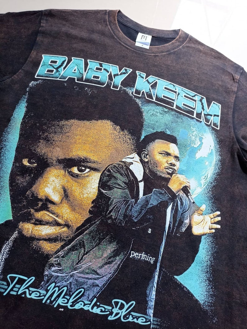 Limited Retro Vintage Style Bootleg Baby Keem Oversize Premium Wash Tee ...