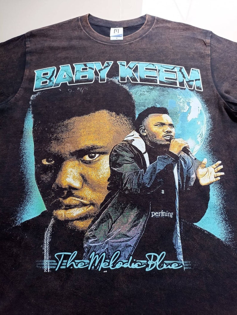 Limited Retro Vintage Style Bootleg Baby Keem Oversize Premium Wash Tee ...