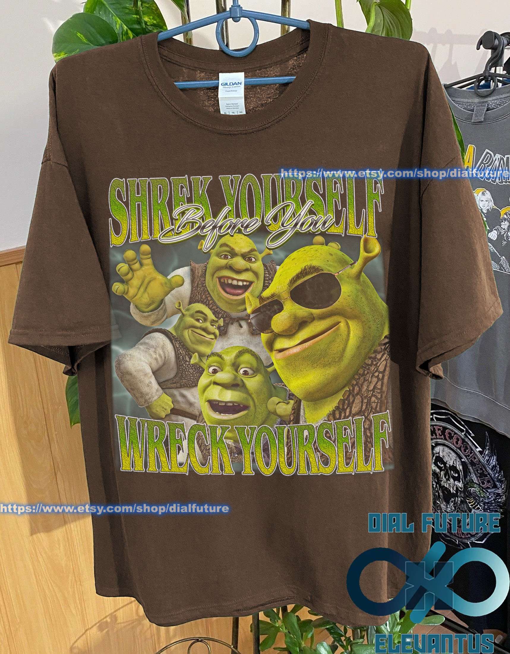 Shrek Funny Shirt Shrek Yourself Before You Wreck Yourself Shrek Meme ...