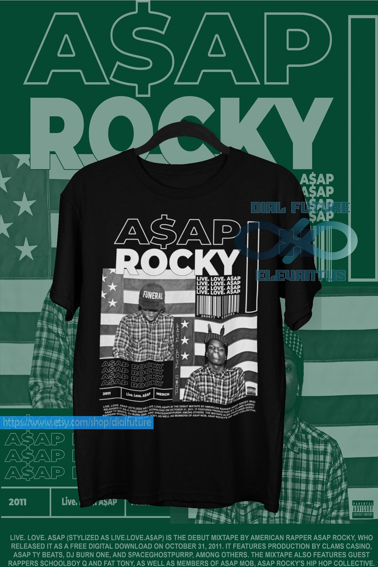 Asap Rocky Vintage 90s Raptees, Hip Hop Rnb Shirt, Graphic Tee DF001 - Etsy