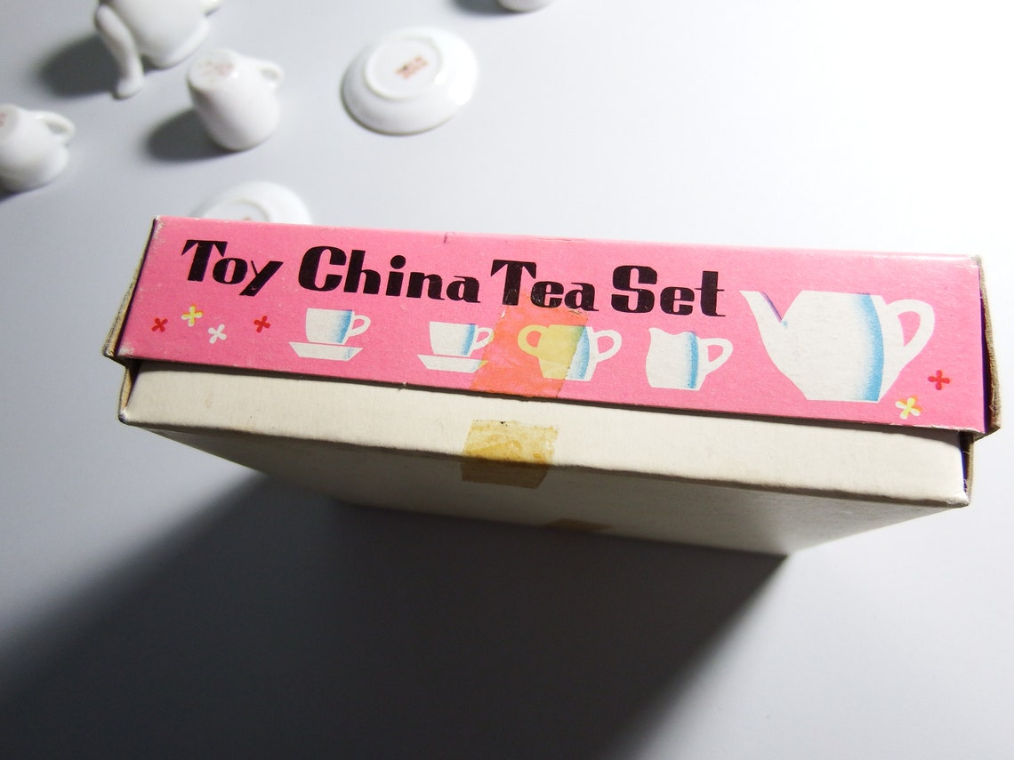 Toy China Tea Set Vintage Toys - Etsy