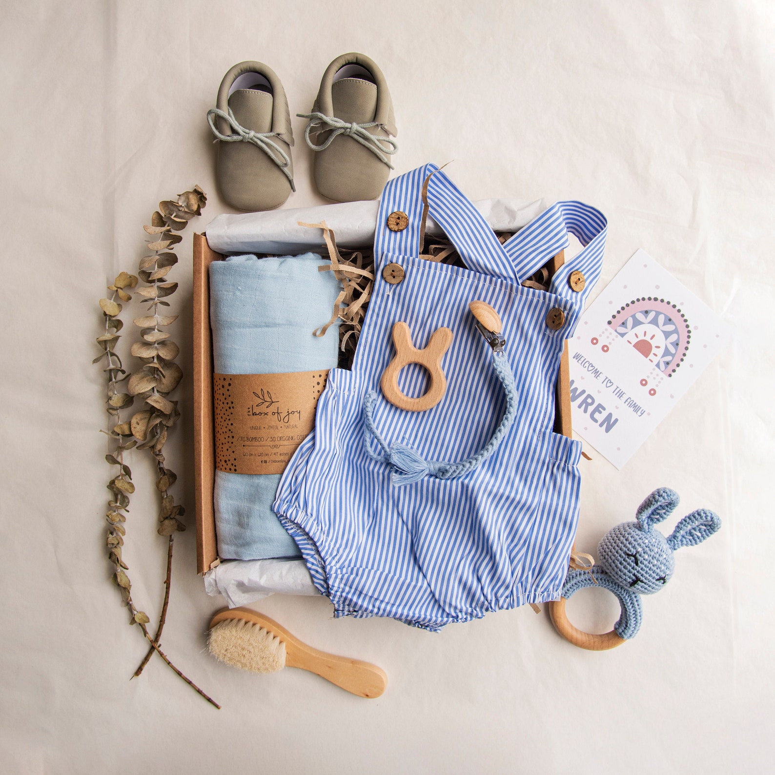 Newborn Baby Boy Gift Box Welcome Baby Gift Set Baby Shower - Etsy