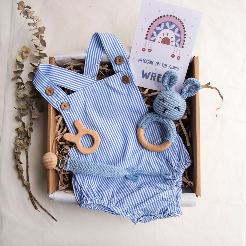 Newborn Baby Boy Gift Box Welcome Baby Gift Set Baby Shower - Etsy