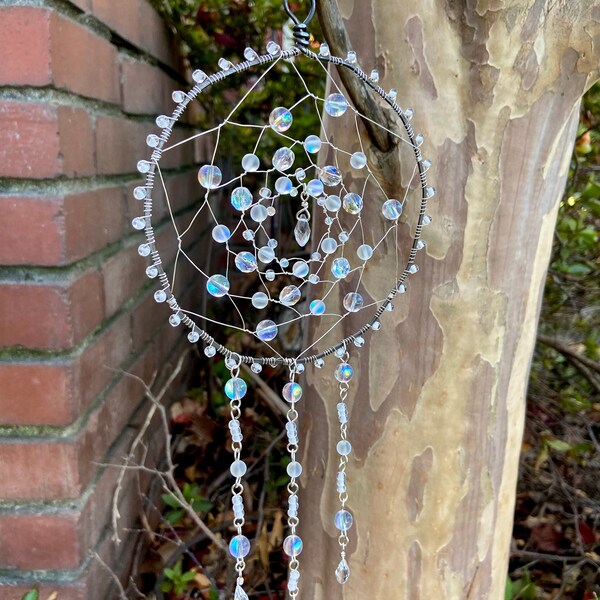 Crystal Dreamcatcher - Etsy