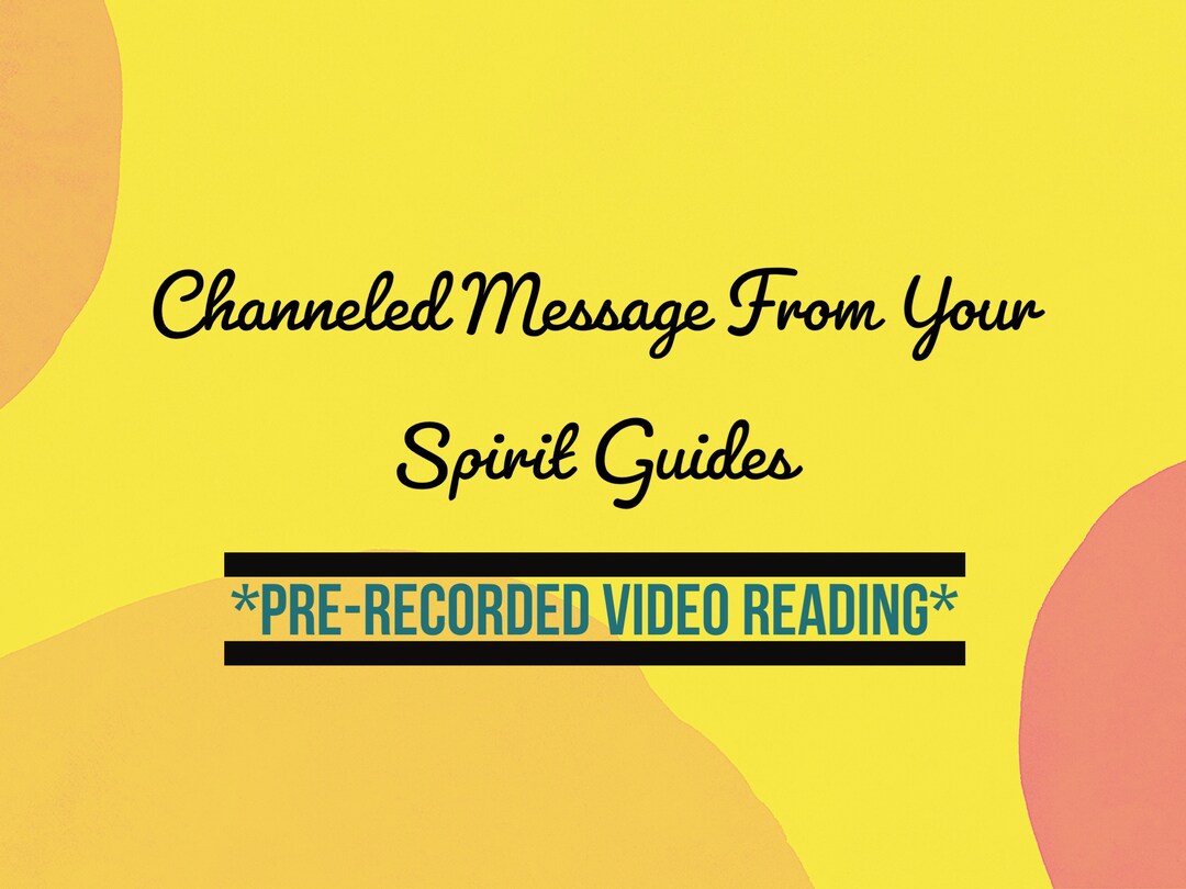 Channeled Message From Your Spirit Guides VIDEO Tarot Reading ...