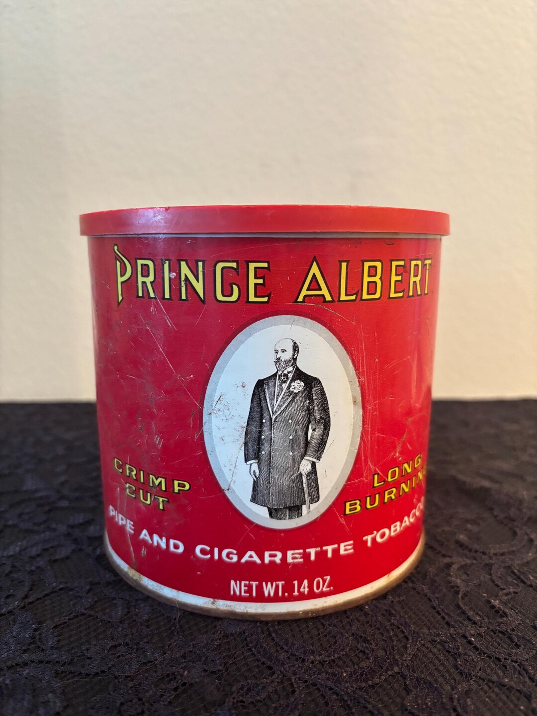 Large Prince Albert Tin 14 Oz Vintage Pipe and Cigarette Tobacco ...