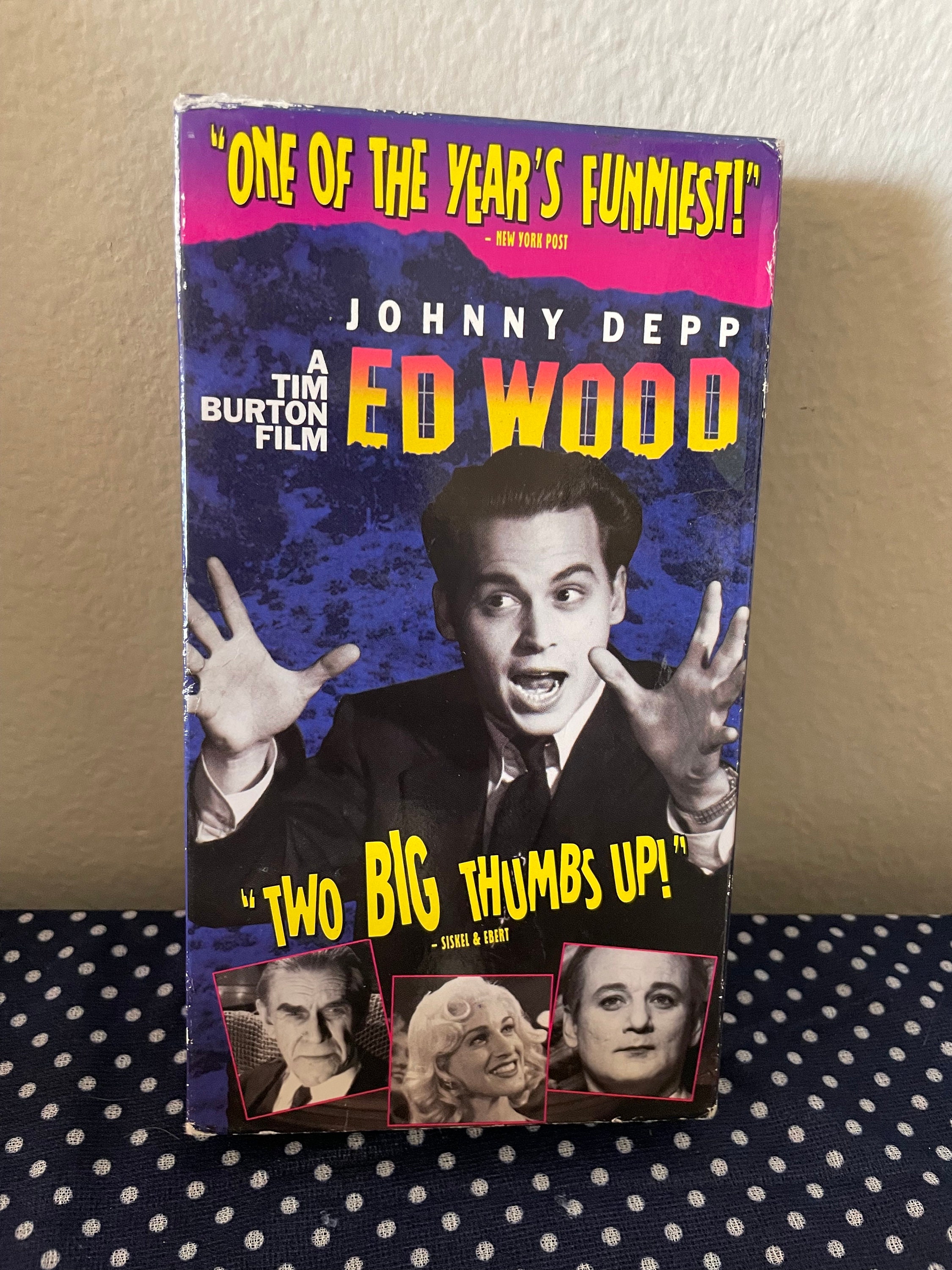 Vintage Ed Wood VHS Video Cassette Tim Burton Movie With Johnny Depp - Etsy