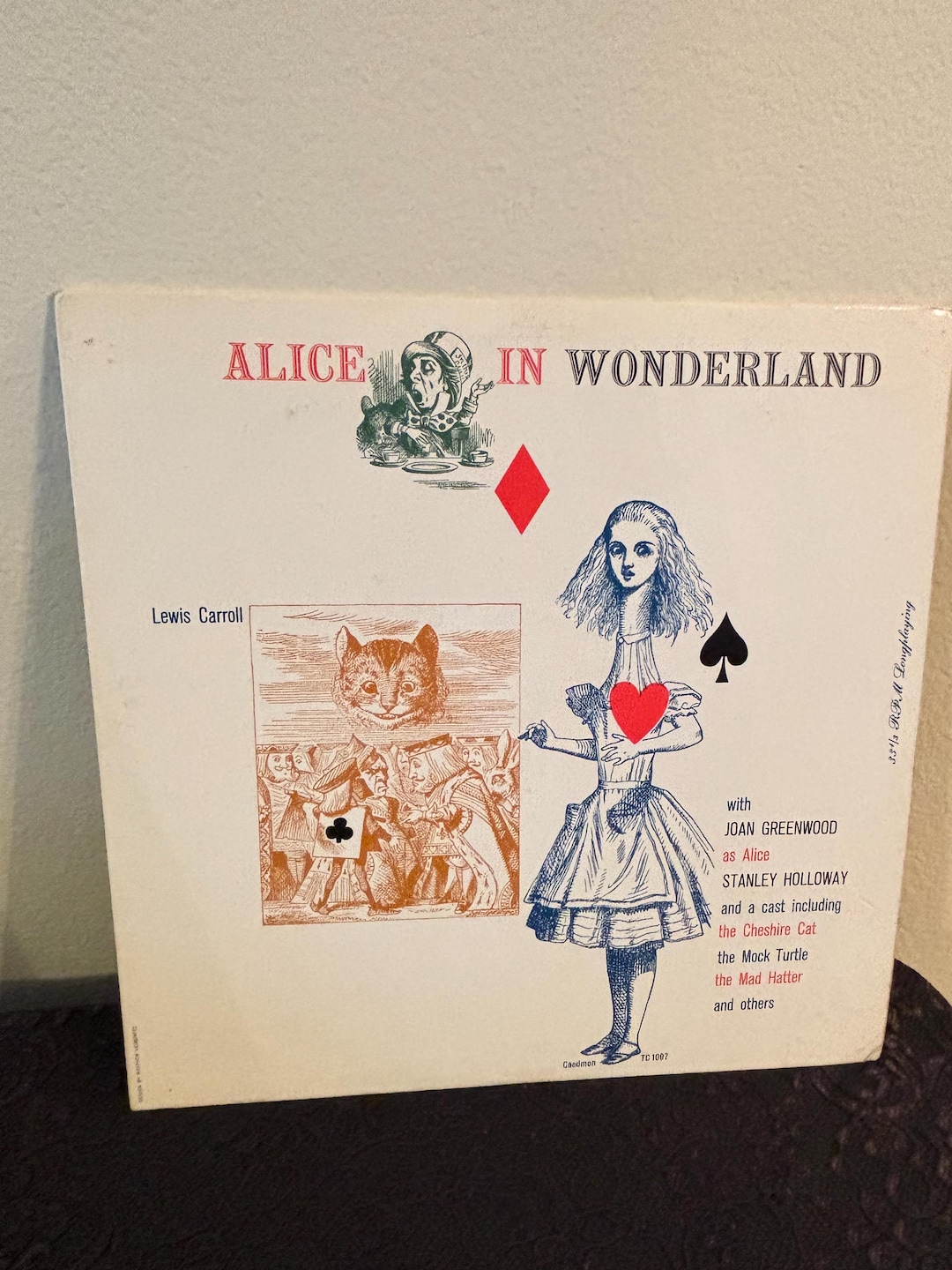 Alice in Wonderland LP Vintage Vinyl Record 1950s Caedmon Publishers - Etsy