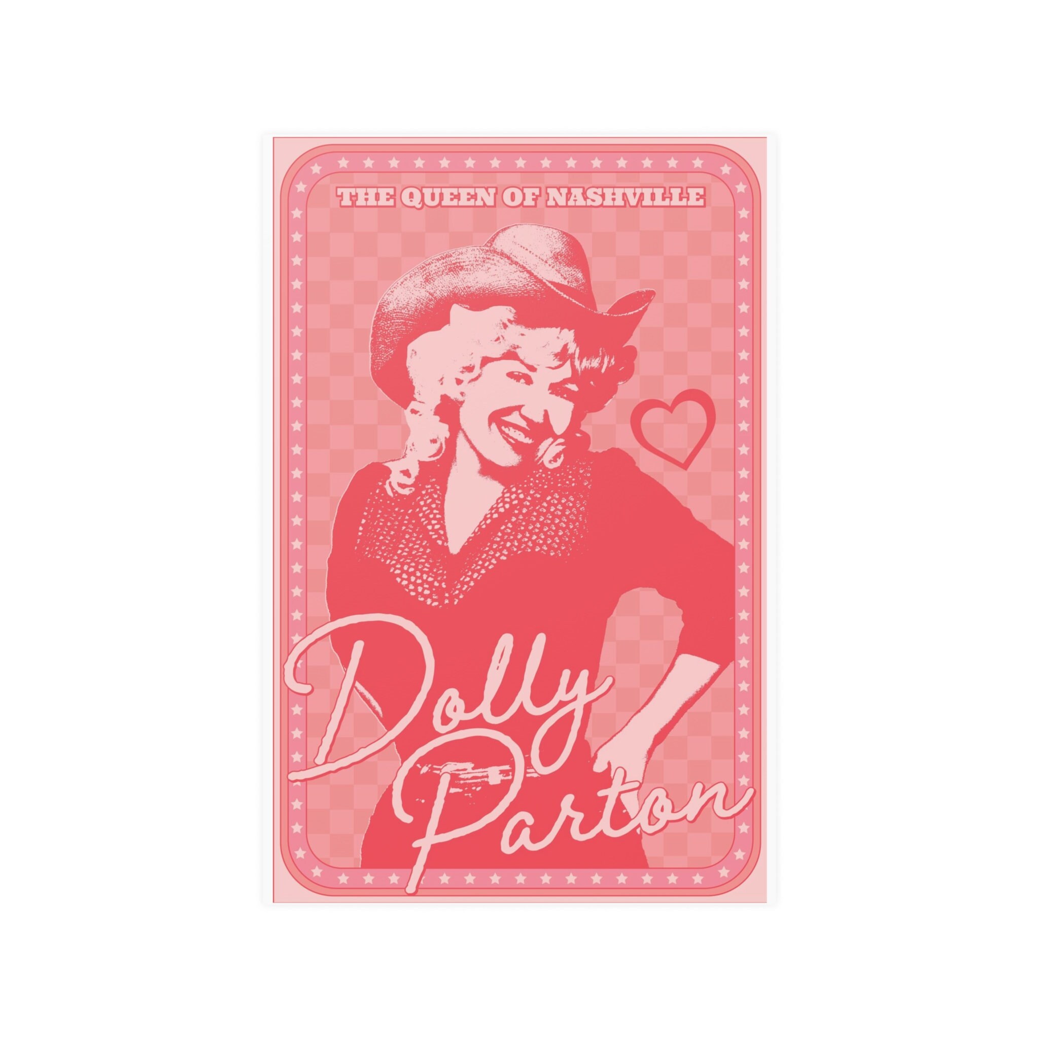 Dolly Parton Poster (pink) Designed & Sold By Parsu Parasuraman