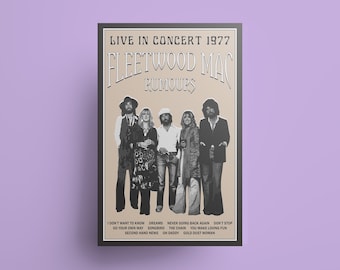 Fleetwood Mac Rumours Poster - Etsy