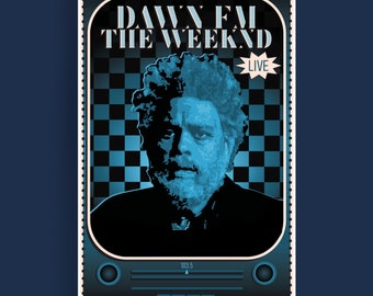 The Weeknd Poster Dawn Fm | Etsy