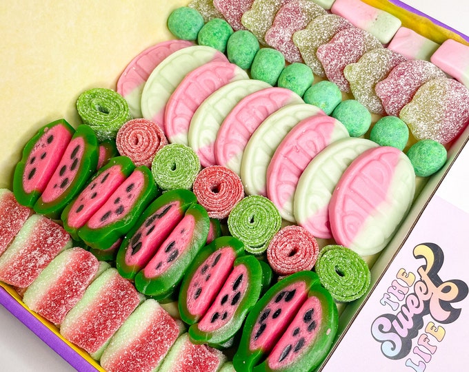 Watermelon Pick N Mix Box, Sweets, Gift, Custom Sweet Box, 1KG Pick and ...
