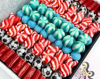 Personalised Football Sweet Boxpersonalised Boys / Girls Birthday Sweet ...