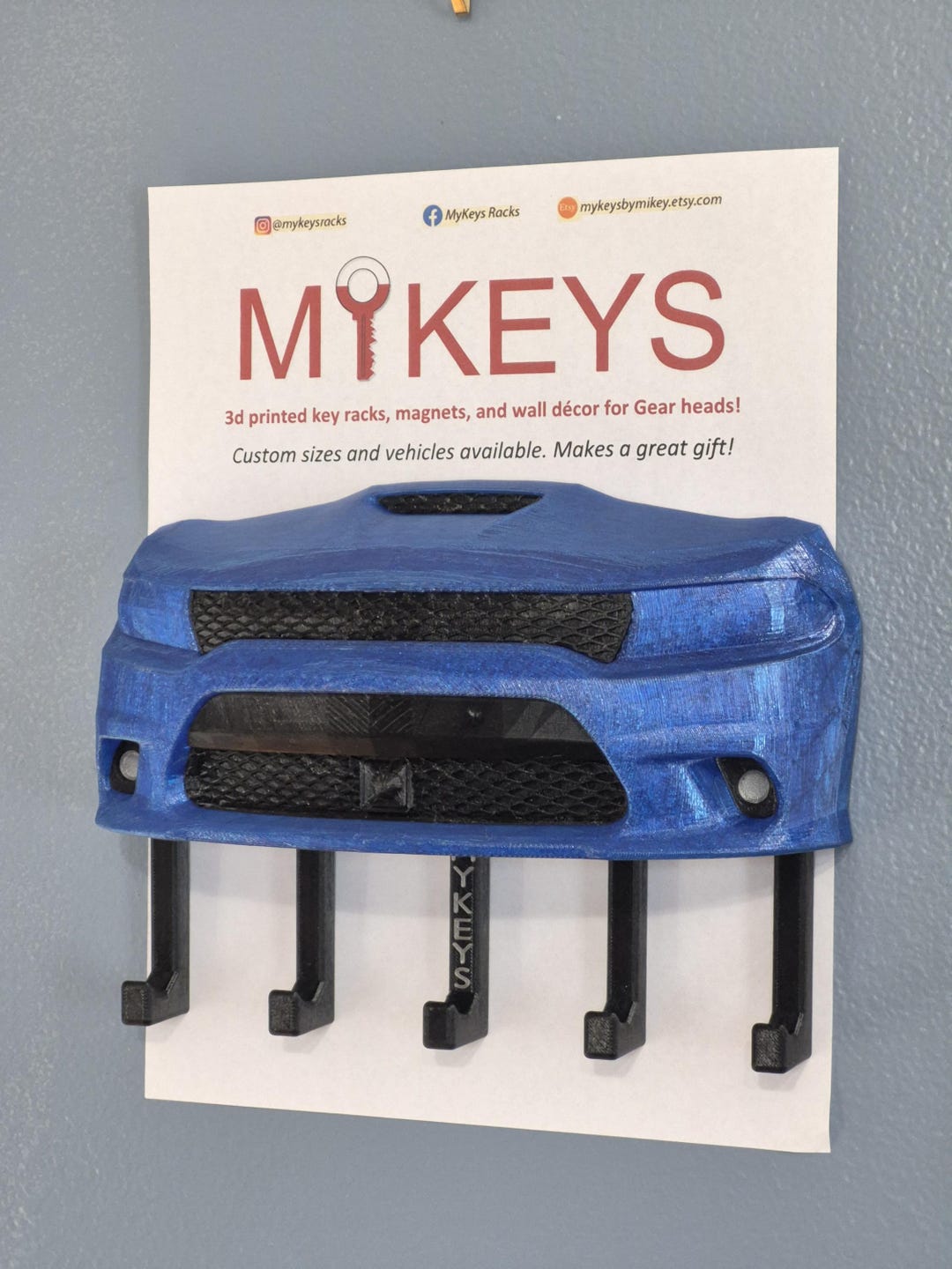Dodge Charger Keyrack, Refrigerator Magnet, 2015 - 2023, Hellcat, SRT ...