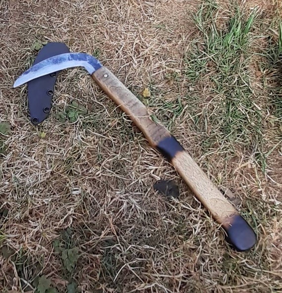Forged Trimming Sickle With Kydex Sheath - Etsy
